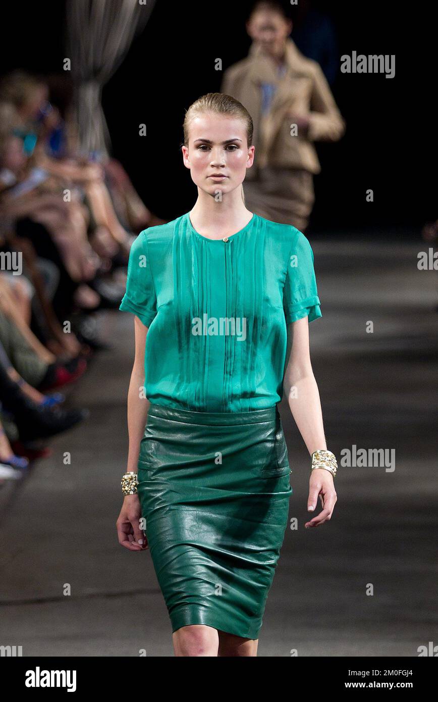 Runway show from 'By Malene Birger' on Friday where models showed the ...