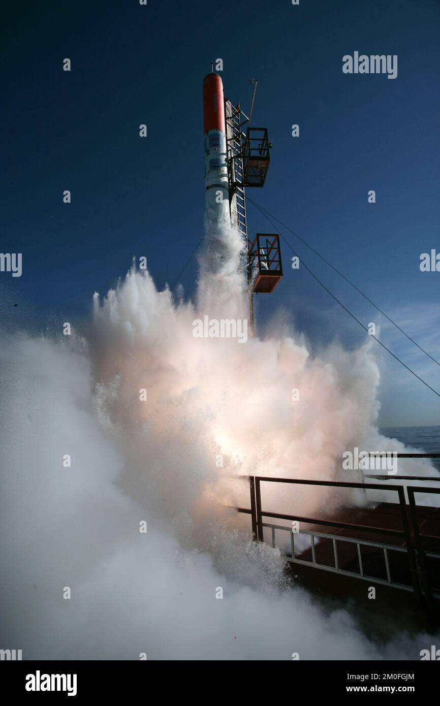 The Danish space-rocket Tycho Brahe was launched off the coast of the ...