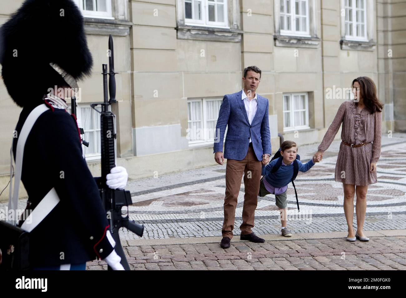 Prince Christian of Denmark began his first day of School in Class 0 at ...