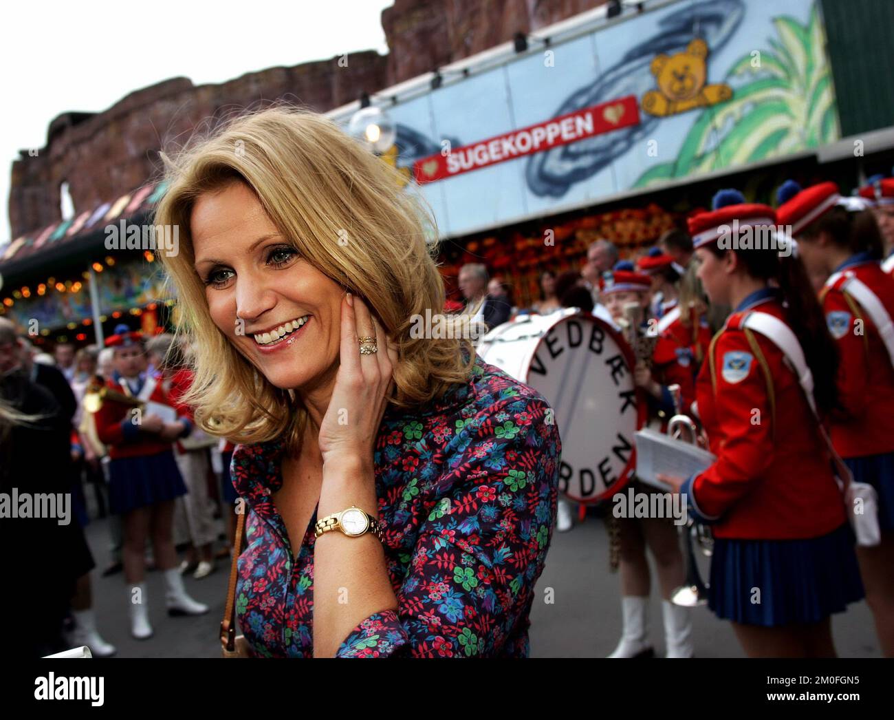 Helle Thorning-Schmidt at a premiere in the amusement-park ...