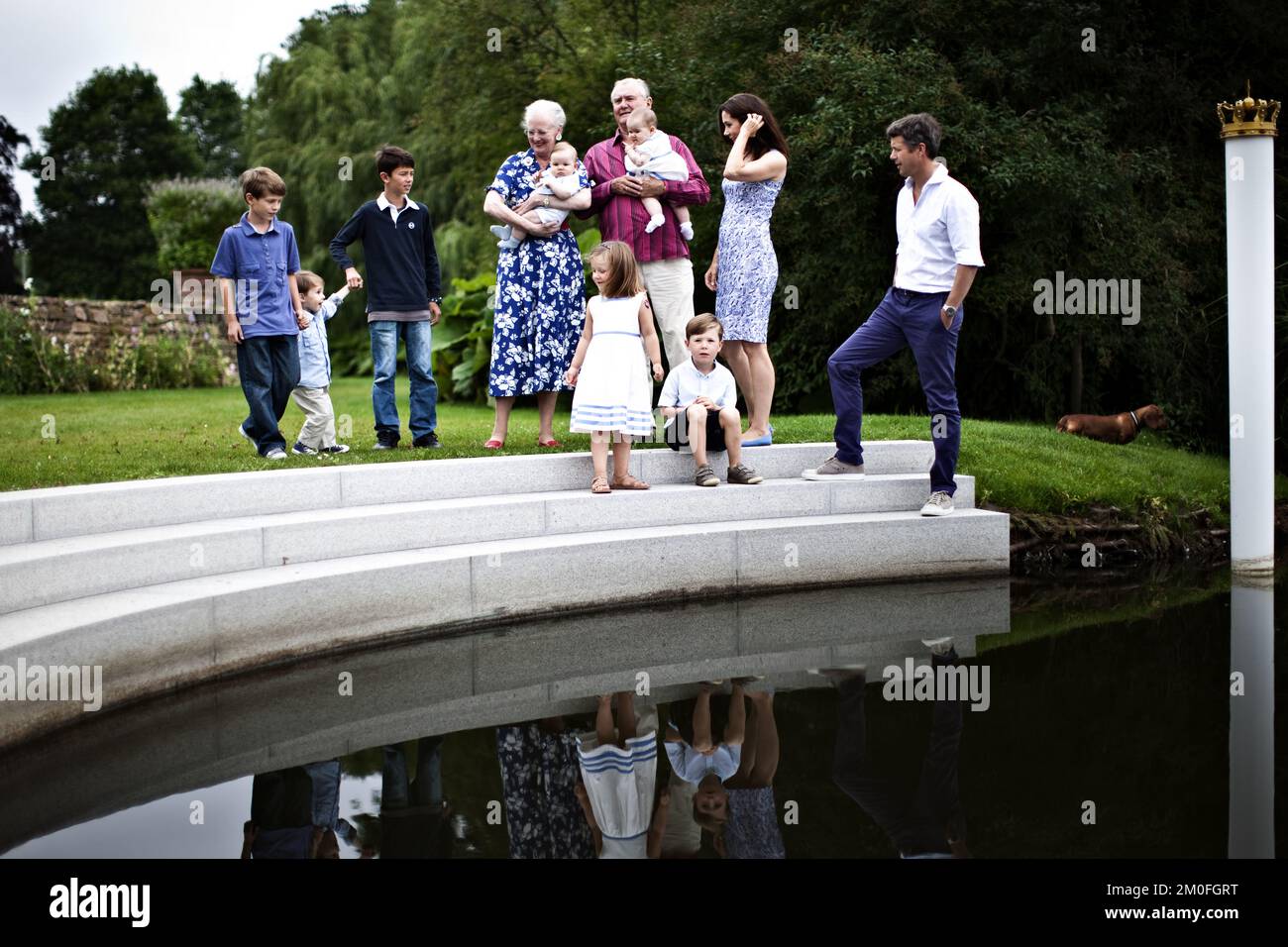 POLFOTO, 08/01-2011, The royal Danish family was gathered at Grasten ...