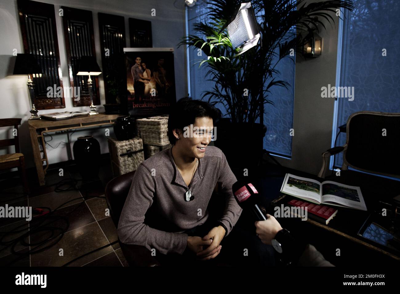 Polfoto 17-11-2011 Twilight-star Boo Boo Stewart gives an interview in ...