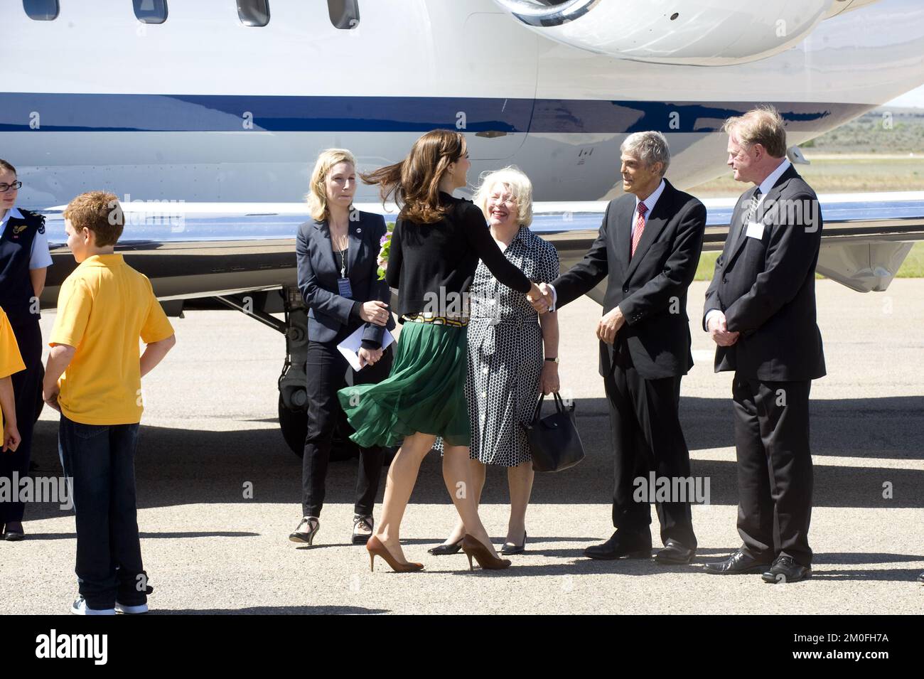 Denmark's Crown Princess Mary visits the Royal Flying Doctor Service ...