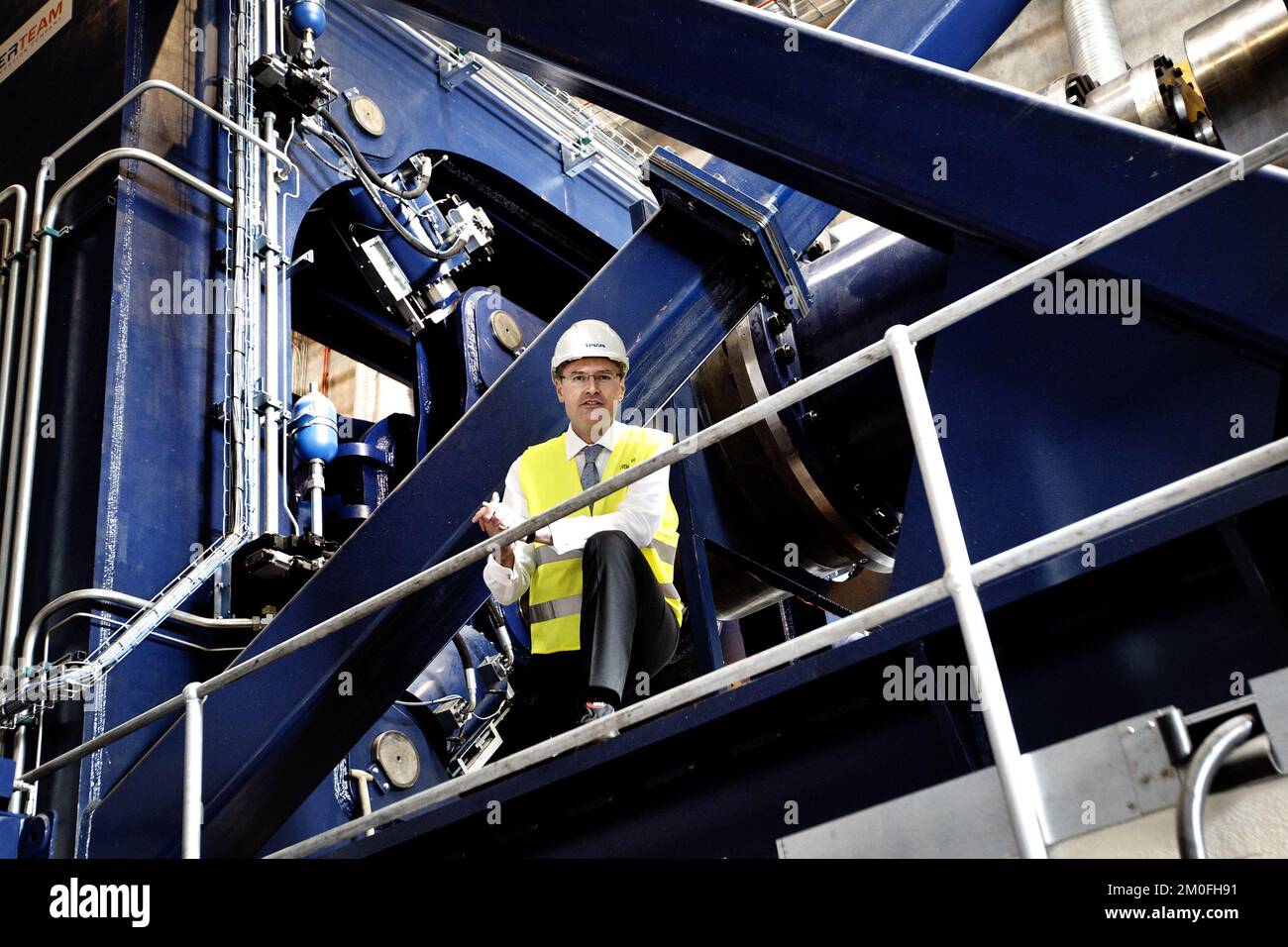 Koncernchef ditlev engel i vestas testcenter pa havnen i aarhus hi-res ...