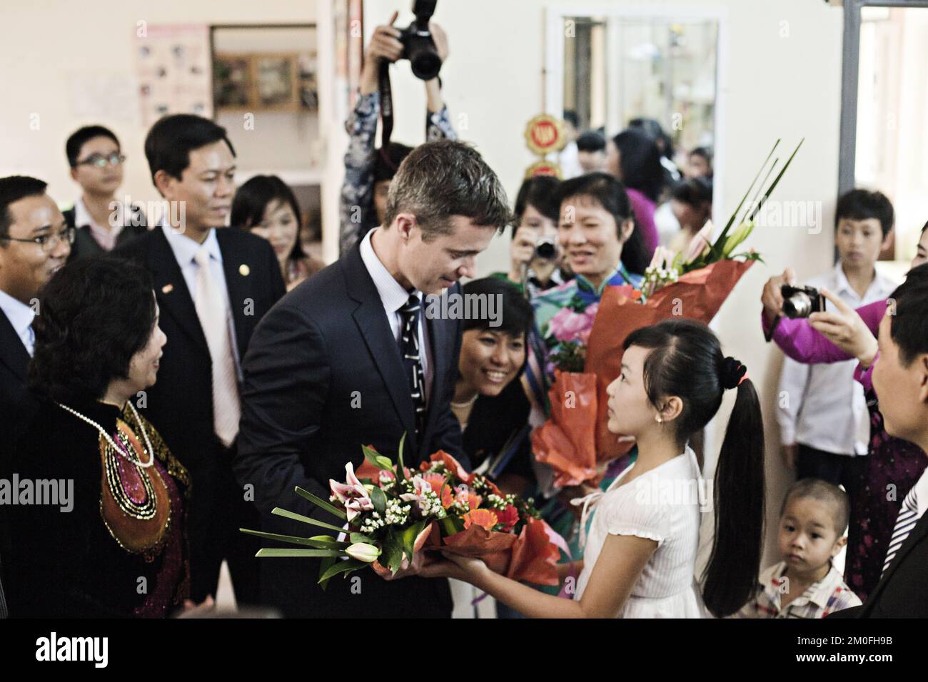 On November 28 th , Danish Crown Prince Frederik visited and gave LEGO ...