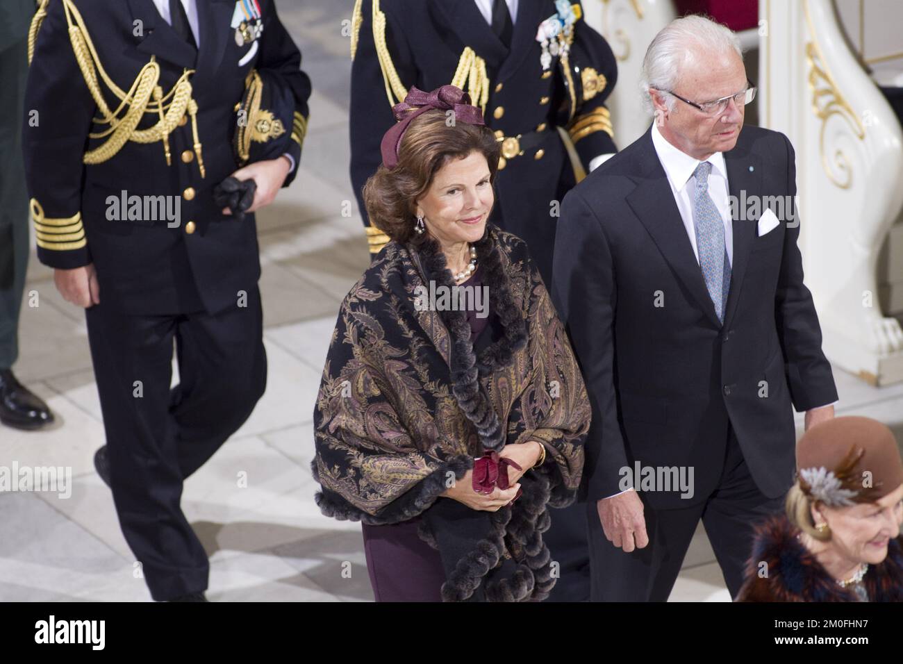 The Danish Royal Family takes part in a celebratory religious service ...