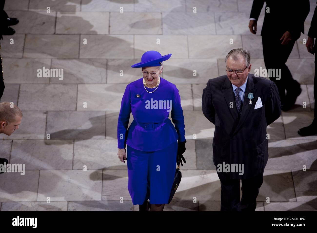 The Danish Royal Family takes part in a celebratory religious service ...