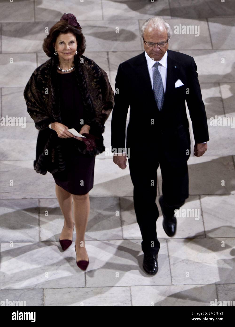 The Danish Royal Family takes part in a celebratory religious service ...