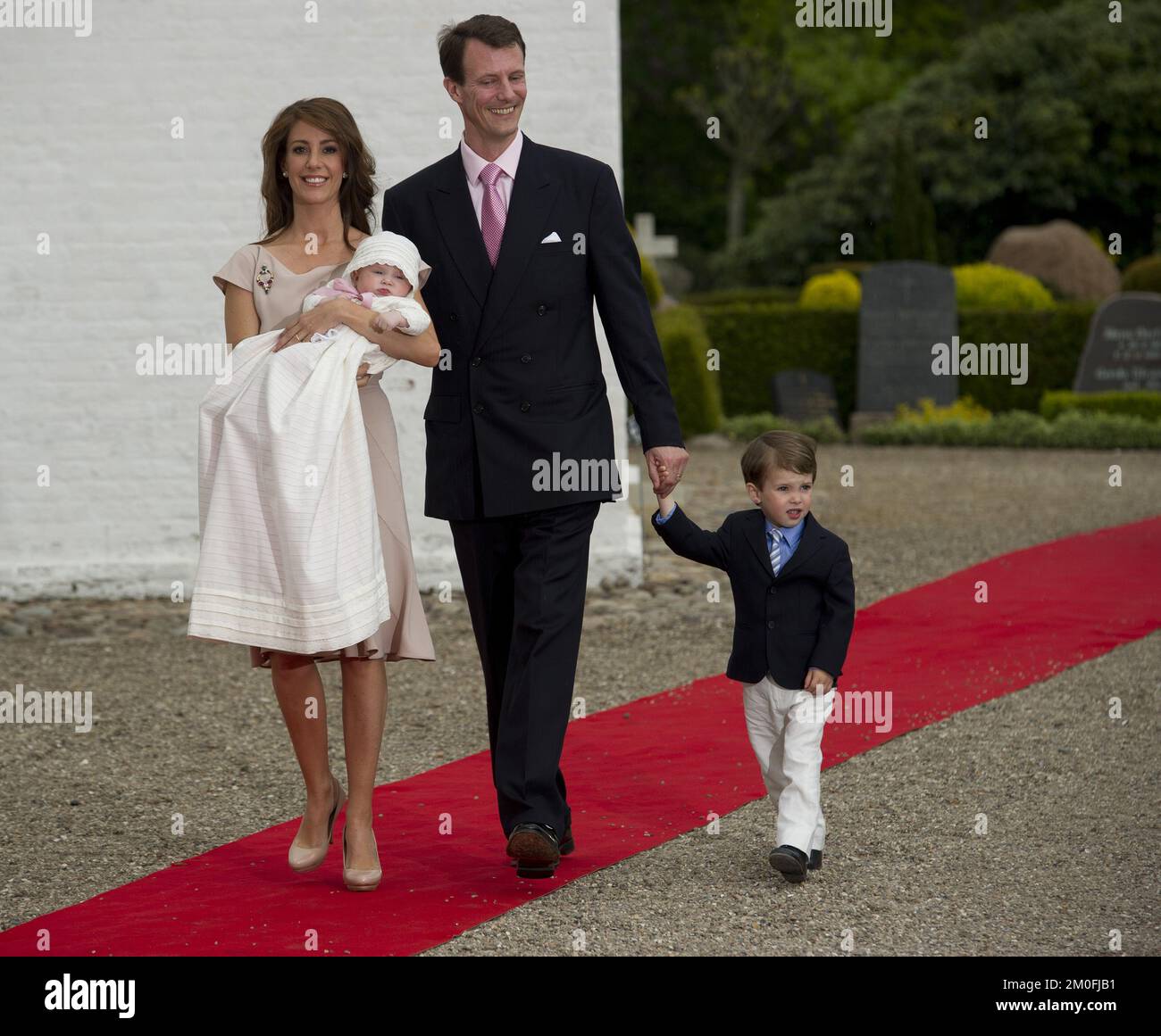 Prince Joachim and Princess Marie, arrive with Princess Athena, and ...
