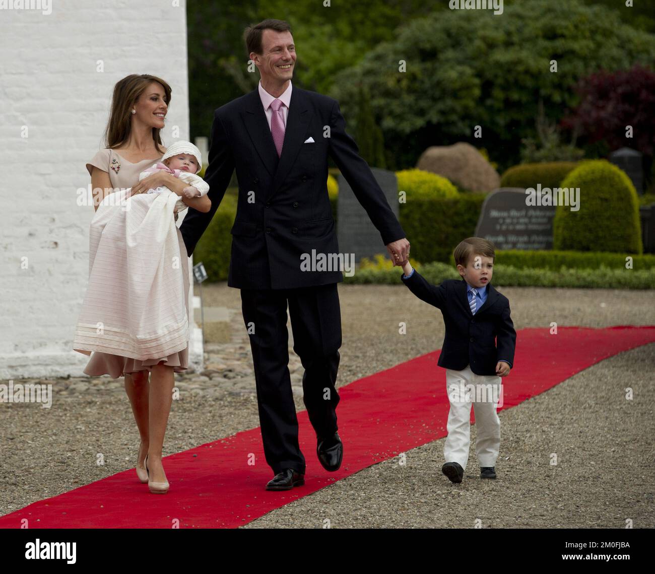 Prince Joachim and Princess Marie, arrive with Princess Athena, and ...