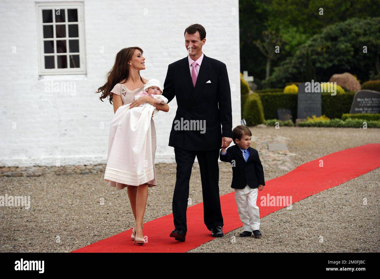 Prince Joachim and Princess Marie, arrive with Princess Athena, and ...