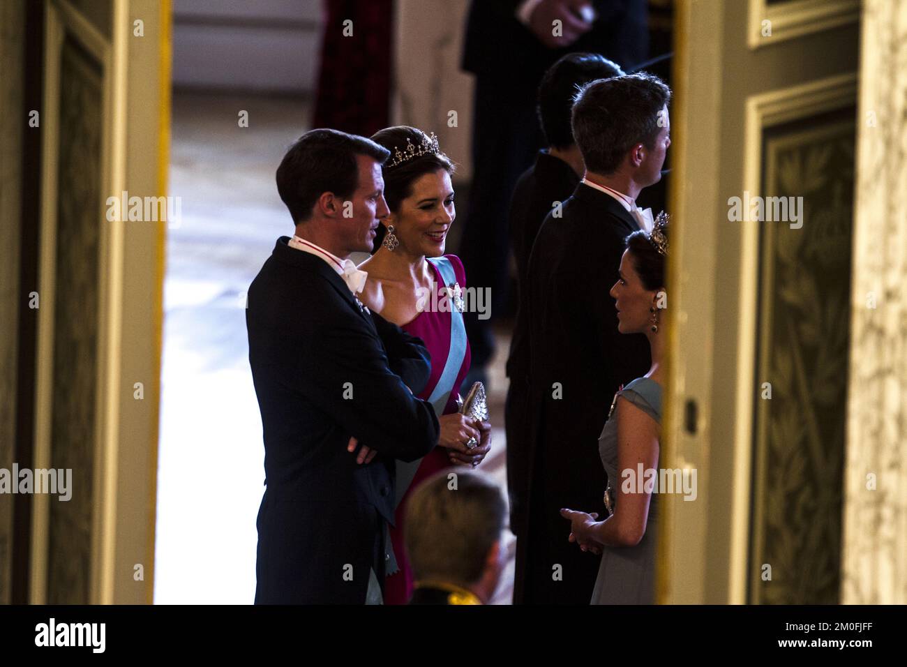 State Banquet for the Chinese President Hu Jintao at Christiansborg Palace in Copenhagen on ...