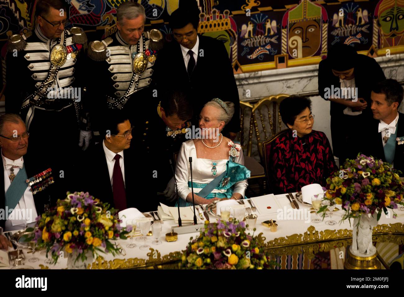 2012 queen margrethe and president jintao anthon unger polfoto hi-res stock photography and ...