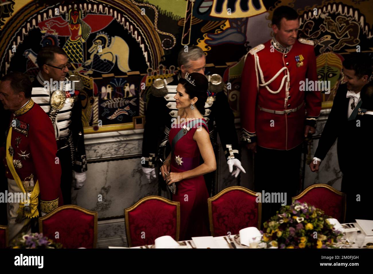 2012 crown princess mary and crown prince frederik anthon unger polfoto hi-res stock photography ...