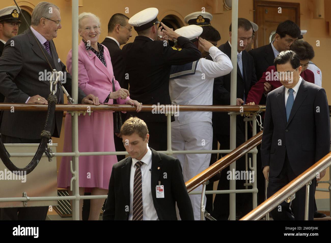 Queen Margrethe and Prince Consort Henrik were hosts for President Huo ...