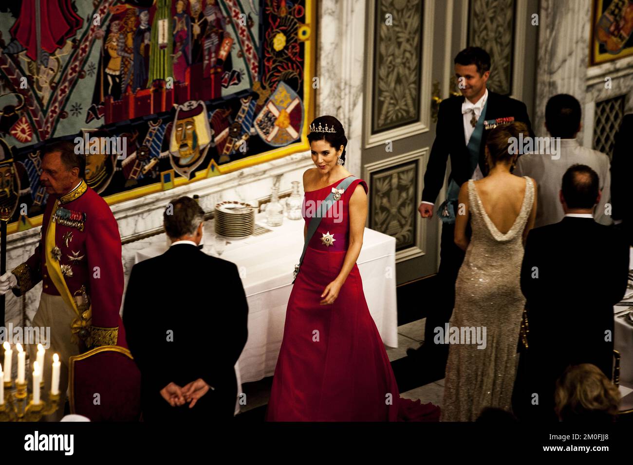 2012 crown princess mary and crown prince frederik anthon unger polfoto hi-res stock photography ...