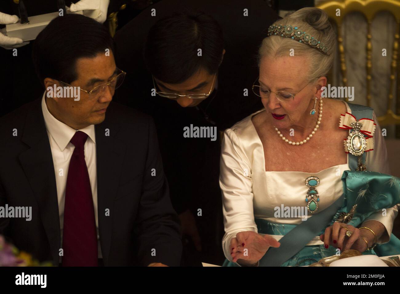 2012 queen margrethe and president jintao anthon unger polfoto hi-res stock photography and ...