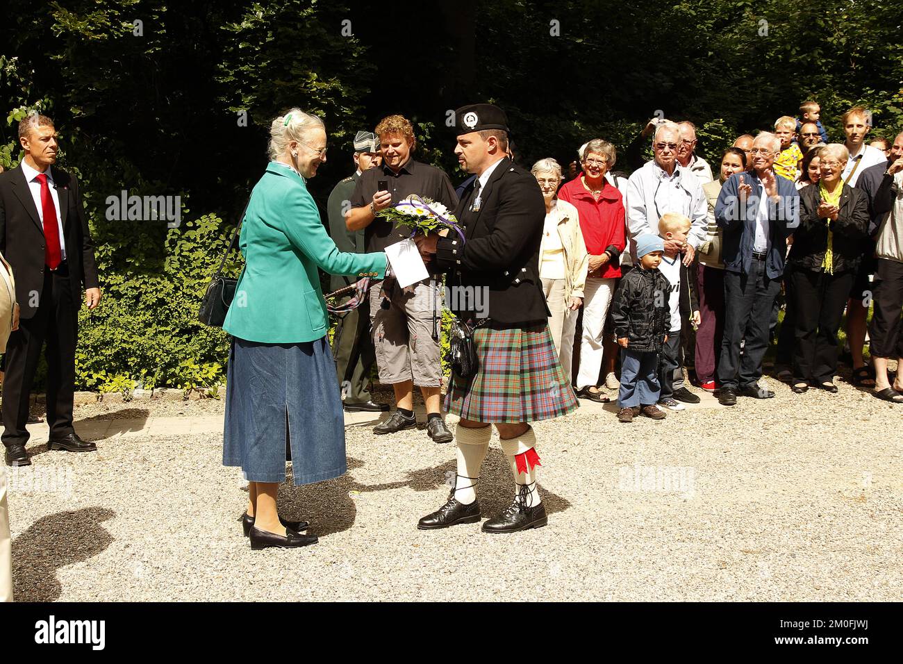 Queen Margrethe and Prince Consort Henrik receive the Ring Riders ...
