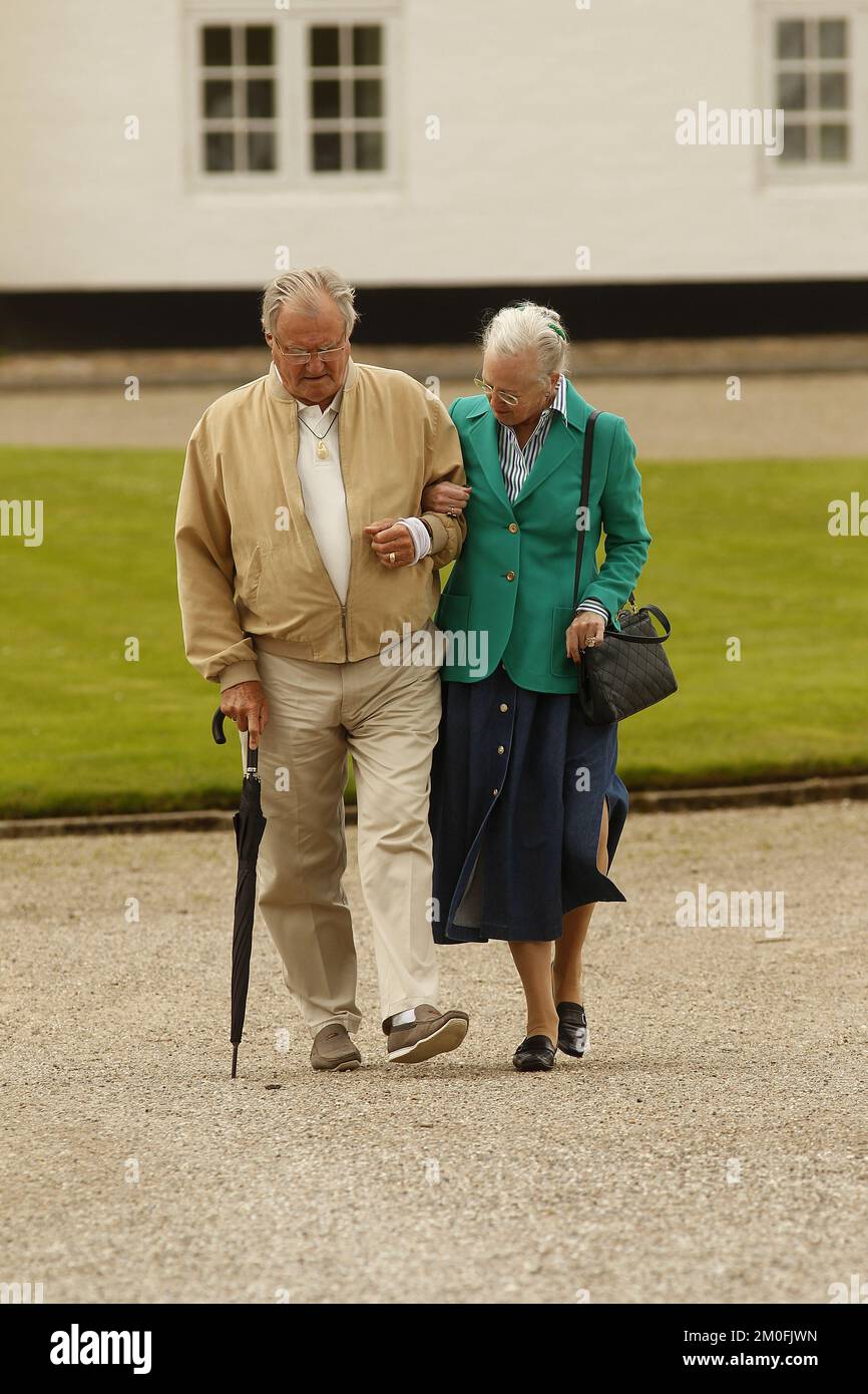 Queen Margrethe and Prince Consort Henrik receive the Ring Riders ...