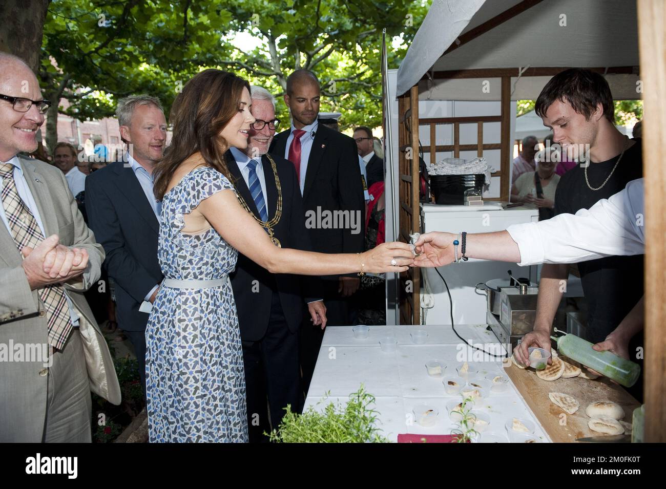 Crown princess mary of denmark opens odense flower festival 2012 hi-res ...