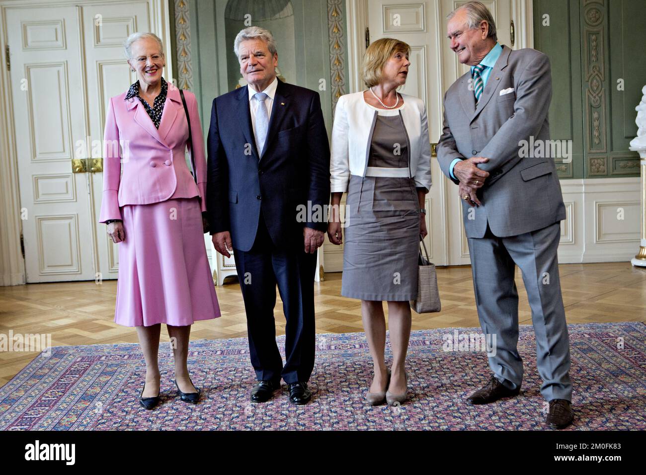 The German President Mr. Joachim Gauck and Mrs. Daniela Schadt was ...