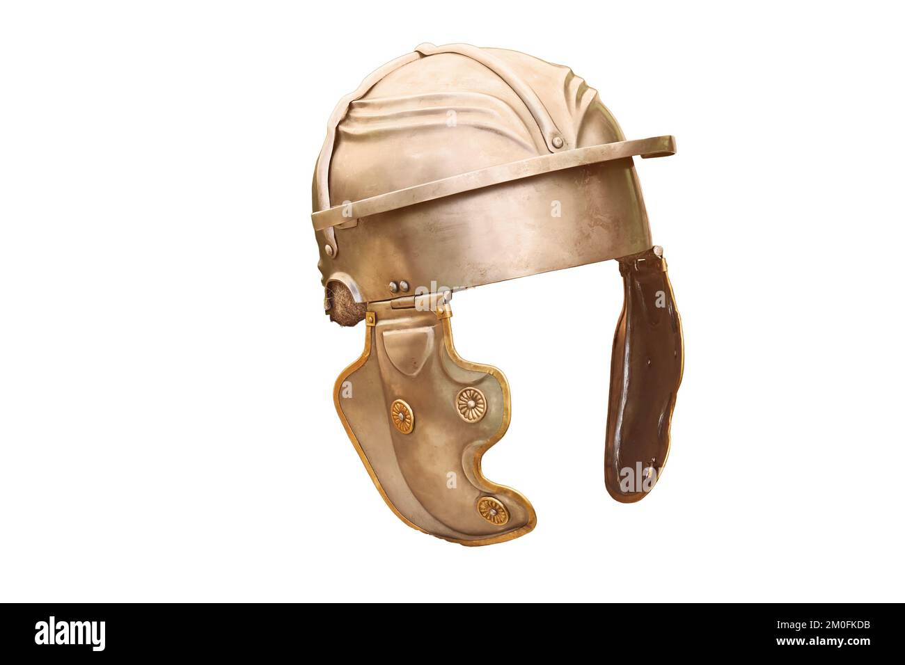 Ancient Roman helmet, vintage soldier armor to protect the head in ...