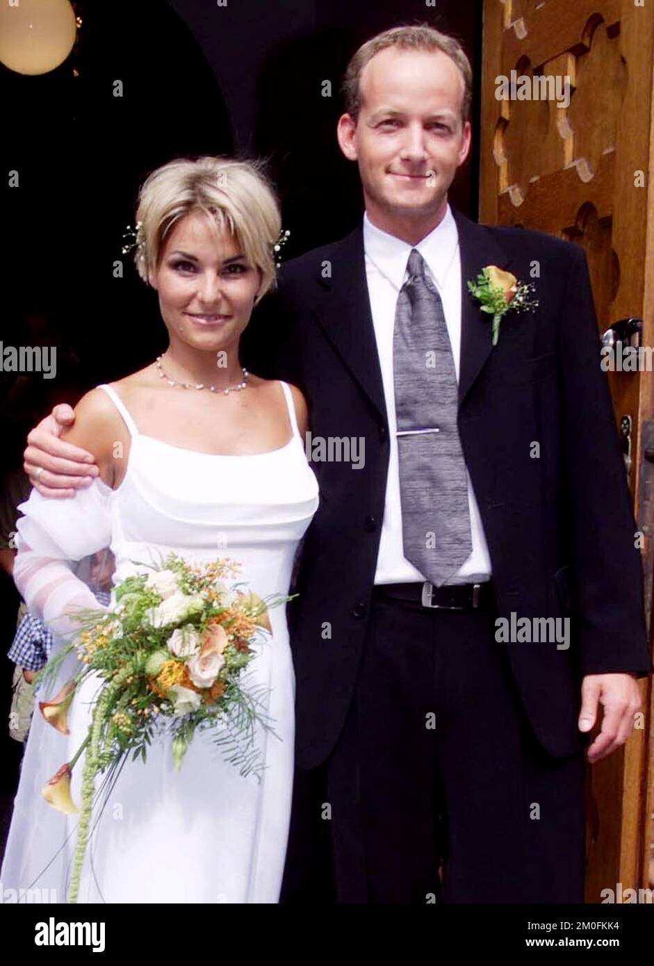 TV2 presenter Michele Bellaiche and Soren Sveistrup after getting ...