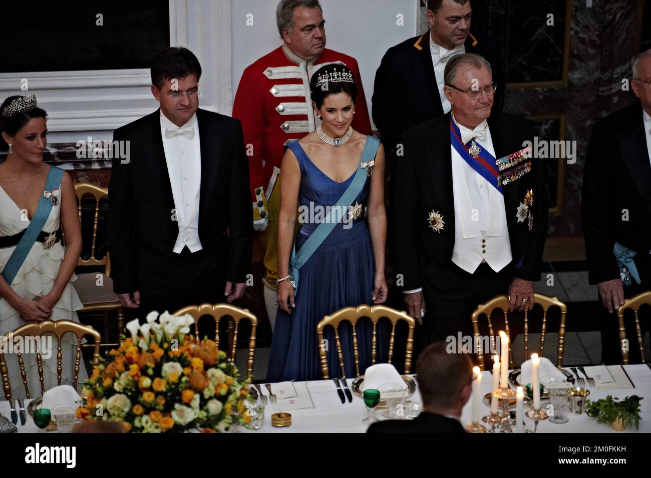 Queen Margrethe and Prince Consort Henrik hoasted a State Dinner for ...