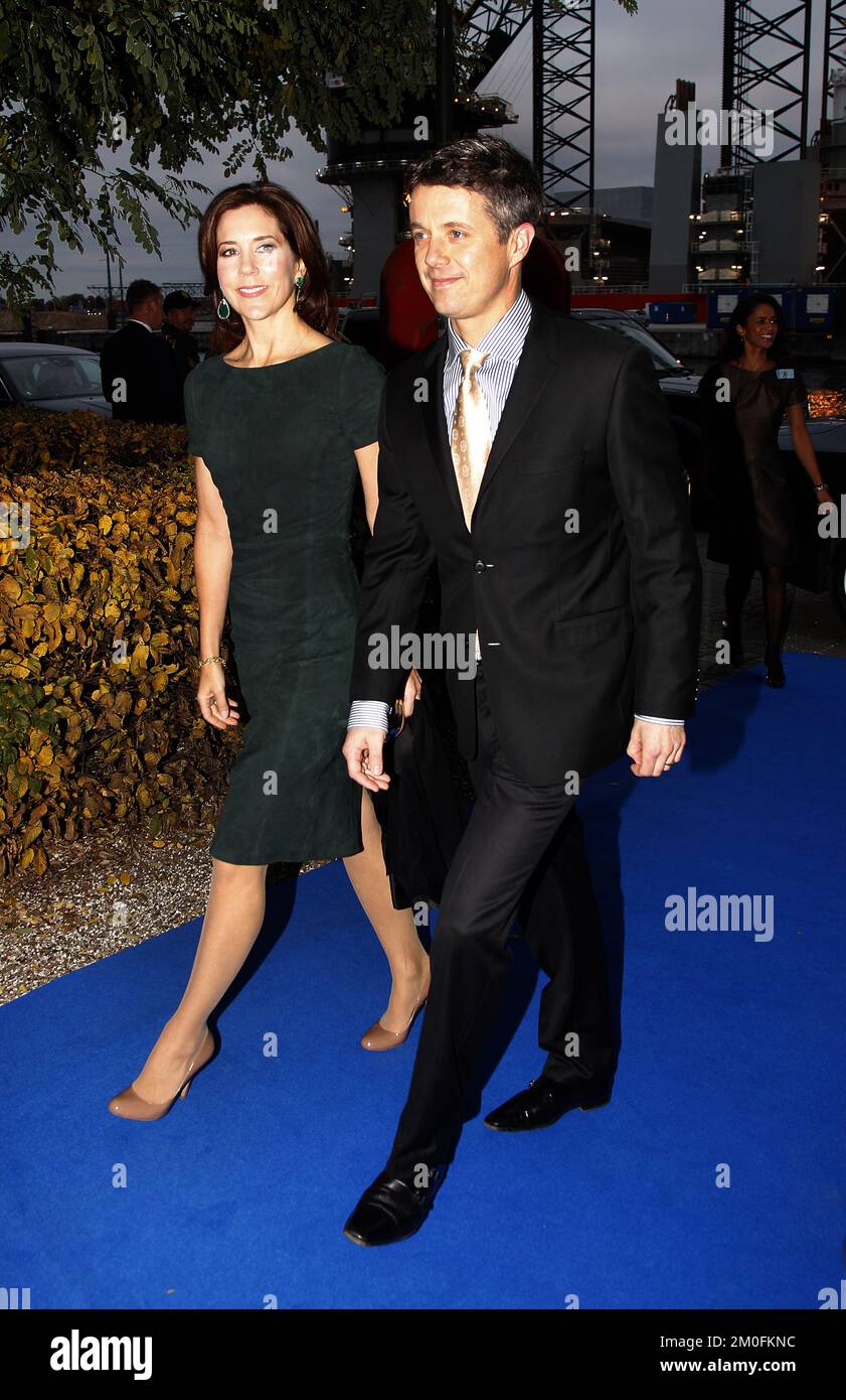 Crown princess mary and crown prince frederik arrive hi-res stock ...