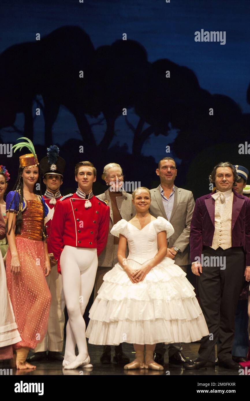 Queen Margrethe and Tivoli Ballet director Peter Bo Bendixen at the ...