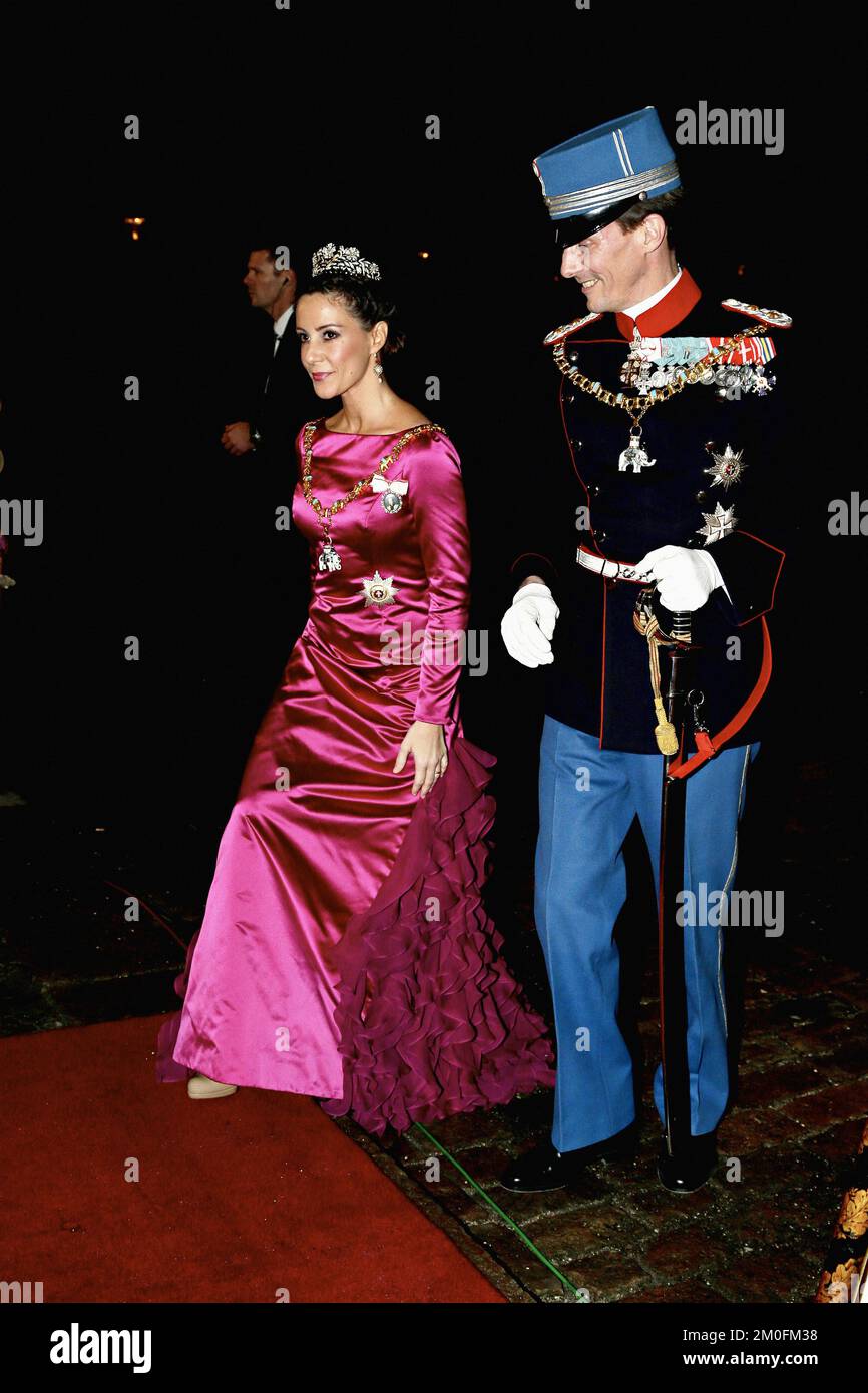 Denmark princess marie an prince joachim arrive photographer bo polfoto ...