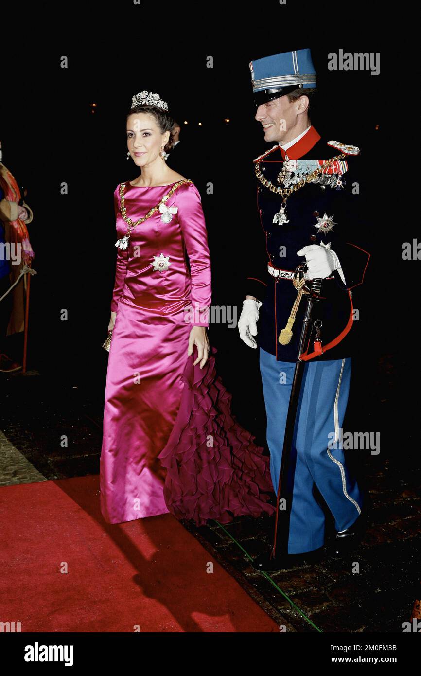 Denmark princess marie an prince joachim arrive photographer bo polfoto ...
