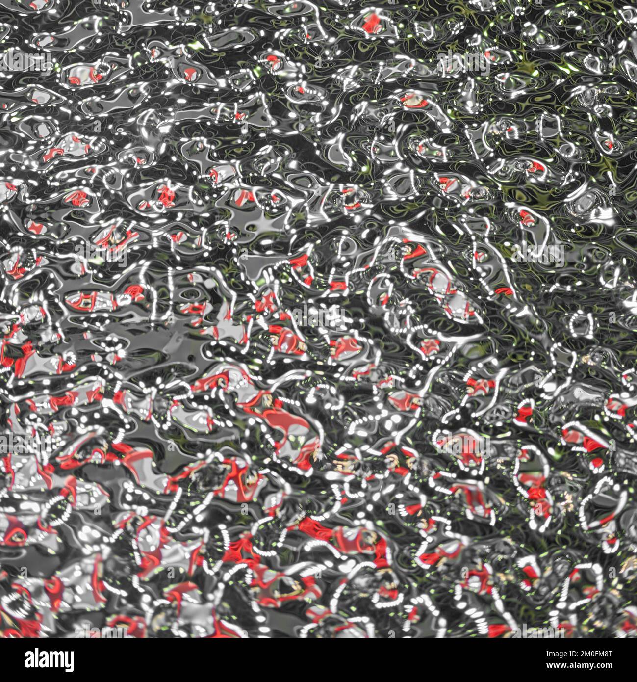 Background of molten metal, liquid steel close-up. Liquid metal texture ...