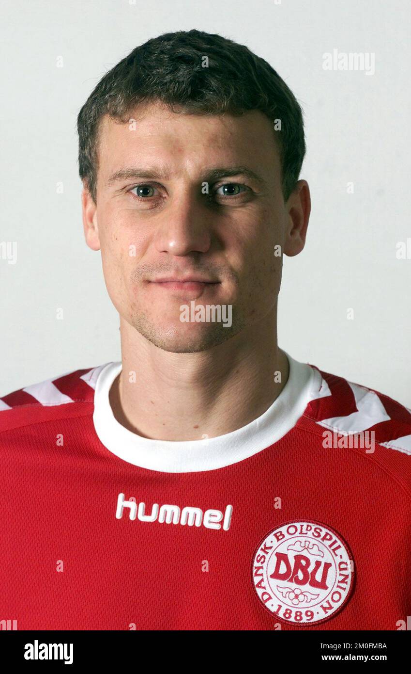 Striker, Ebbe Sand, member of the Denmark Squad for the 2002 World Cup ...