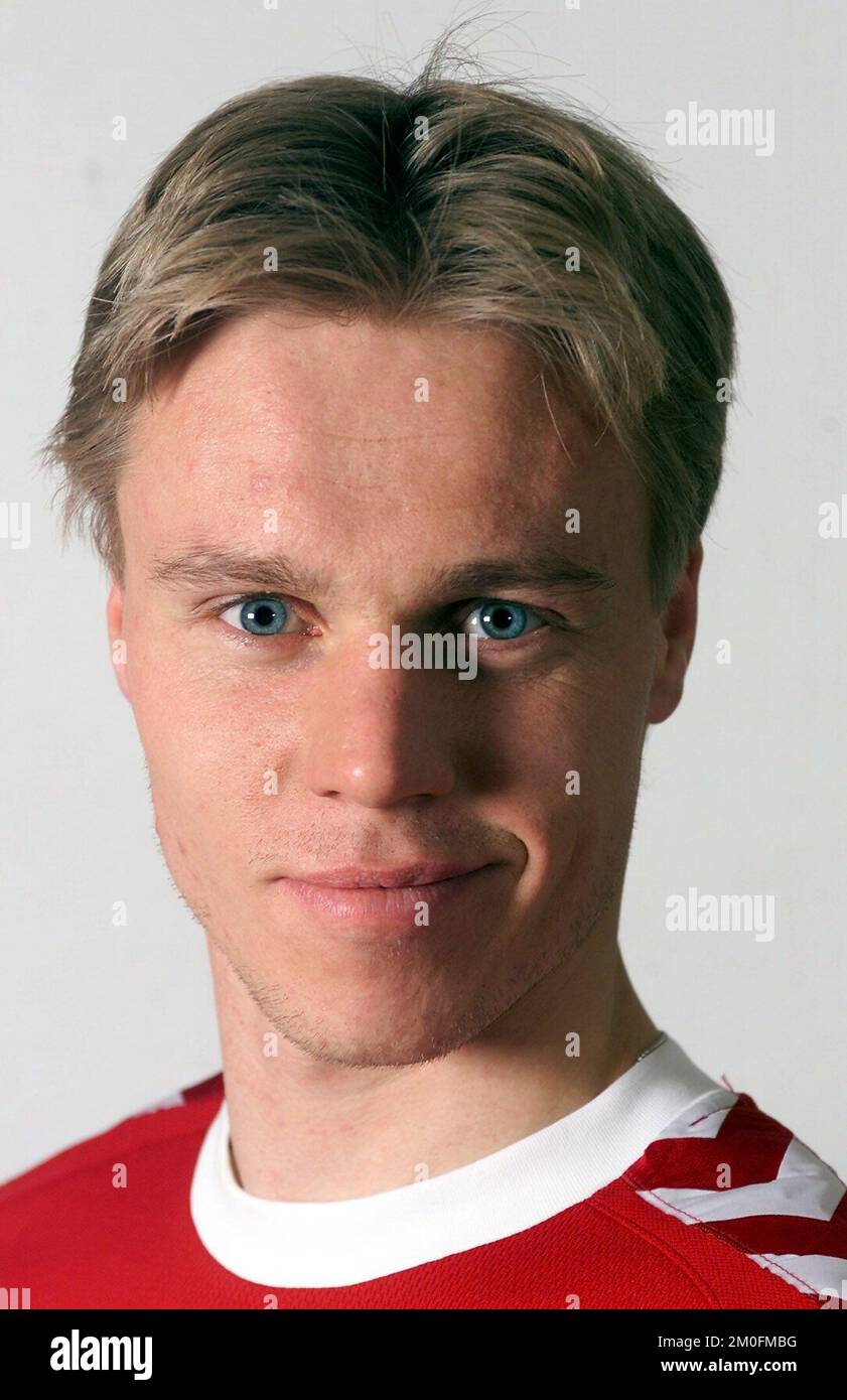 Defender, Martin Laursen, member of the Denmark Squad for the 2002 ...