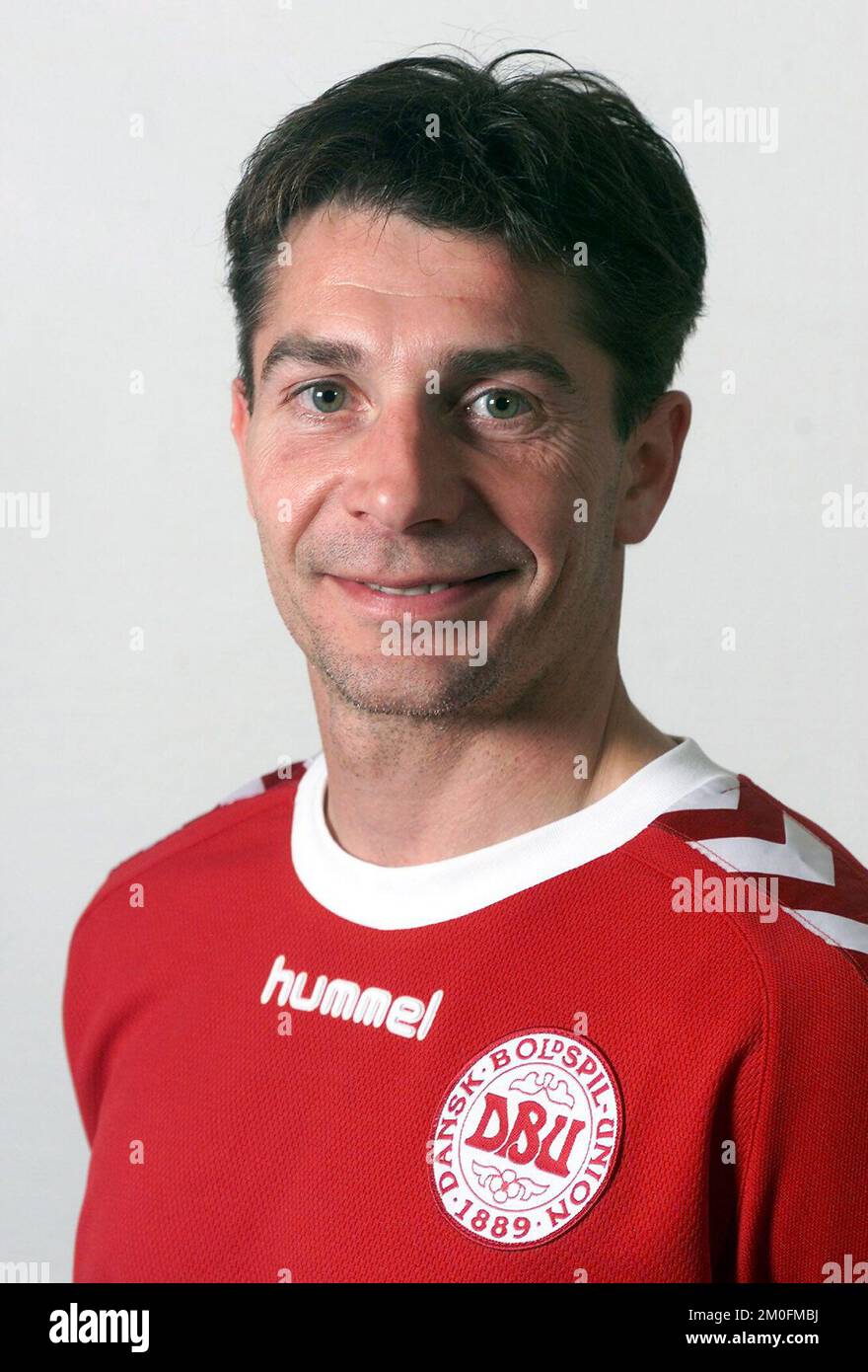Defender, Jan Heintze, member of the Denmark Squad for the 2002 World ...