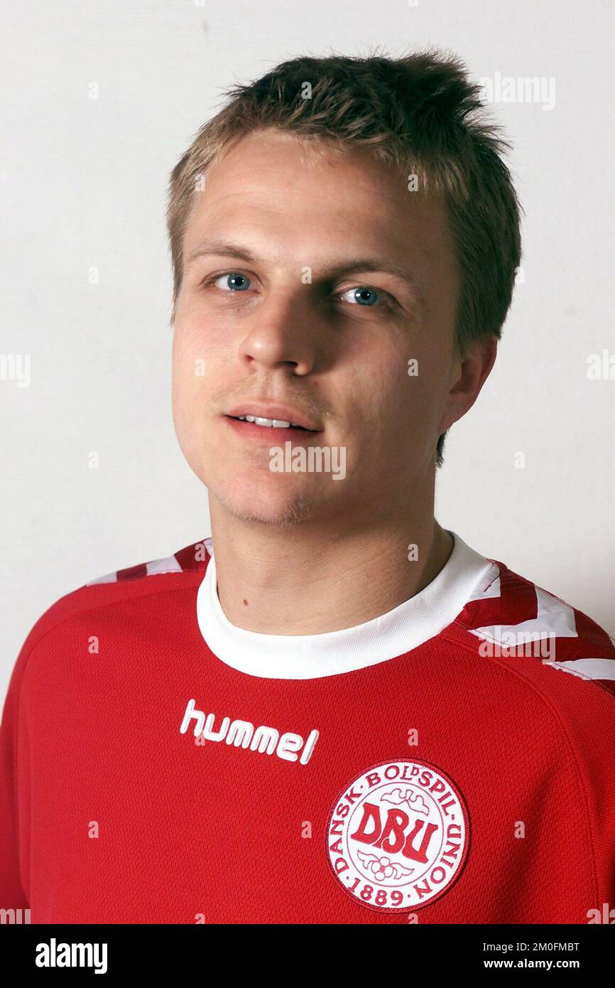 Striker, Jesper Groenkjaer, member of the Denmark Squad for the 2002 ...