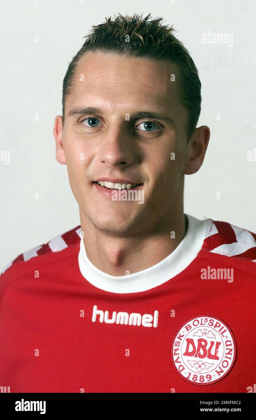 Striker, Peter Lovenkrands, member of the Denmark Squad for the 2002 ...