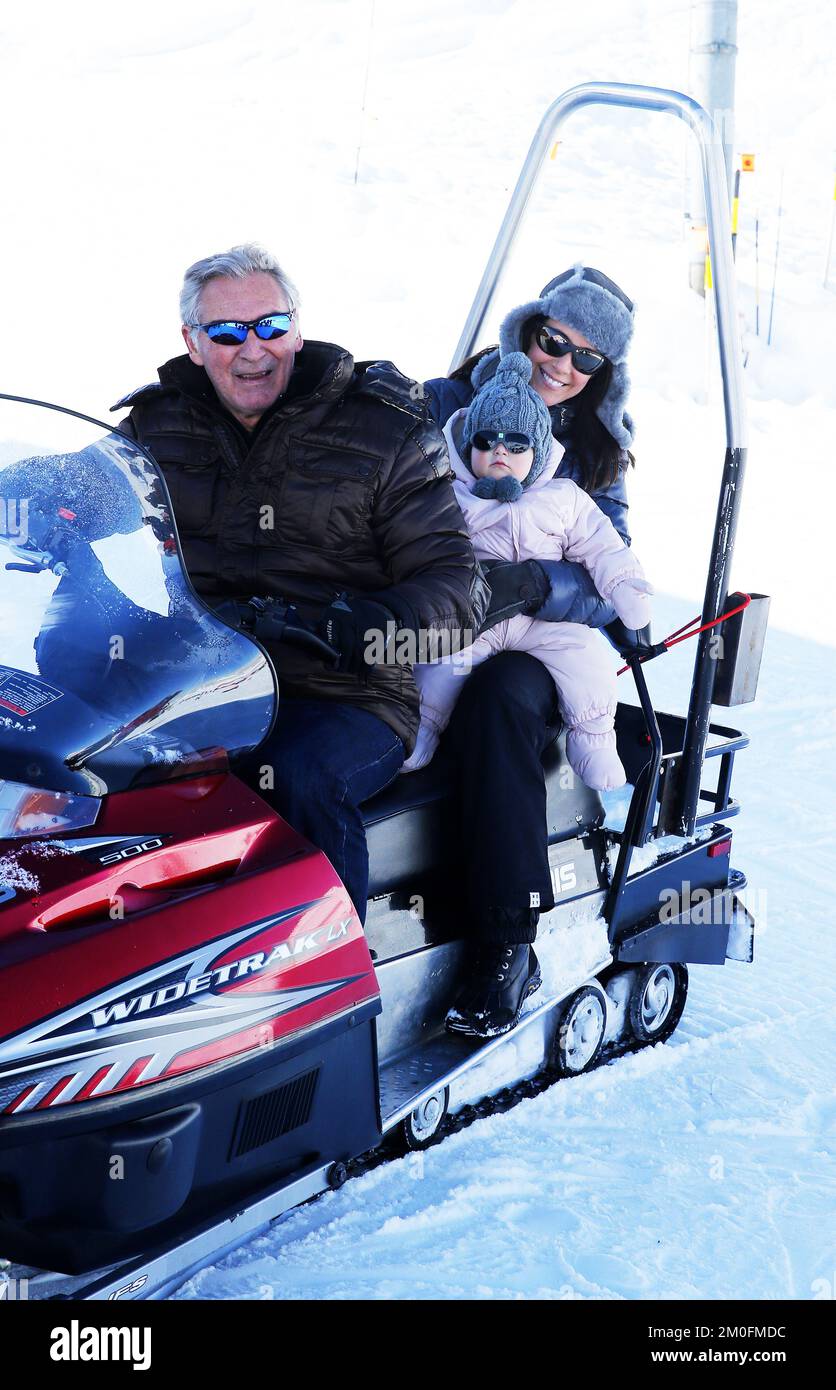 Prince Joachim and Princess Marie of Denmark on skiing holiday in Col ...