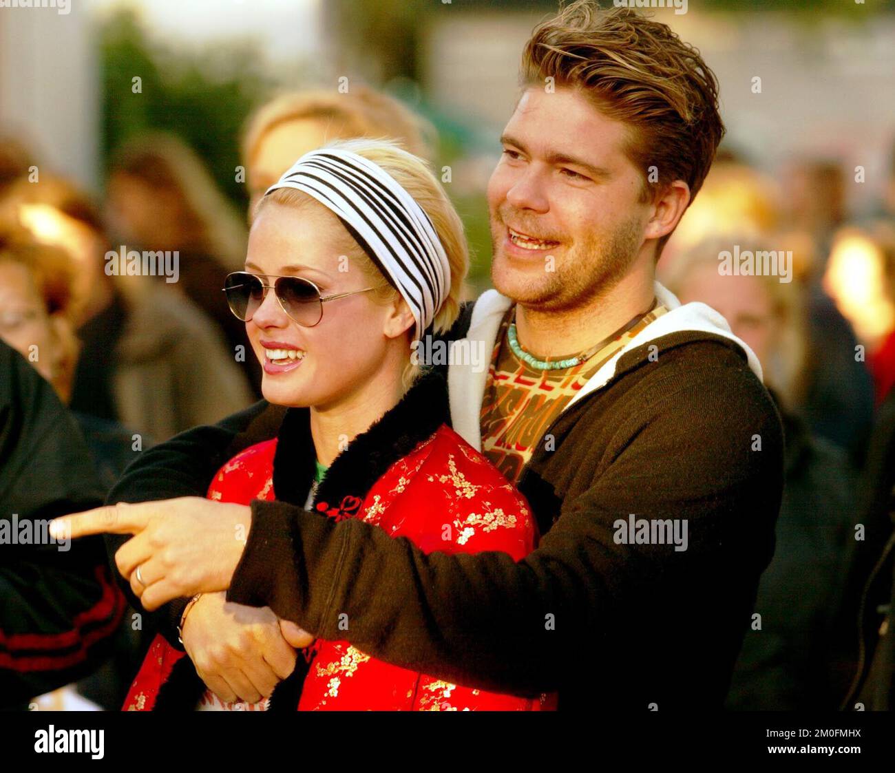 PA PHOTOS/POLFOTO - UK USE ONLY: Lene Nystroem and her husband Soeren ...