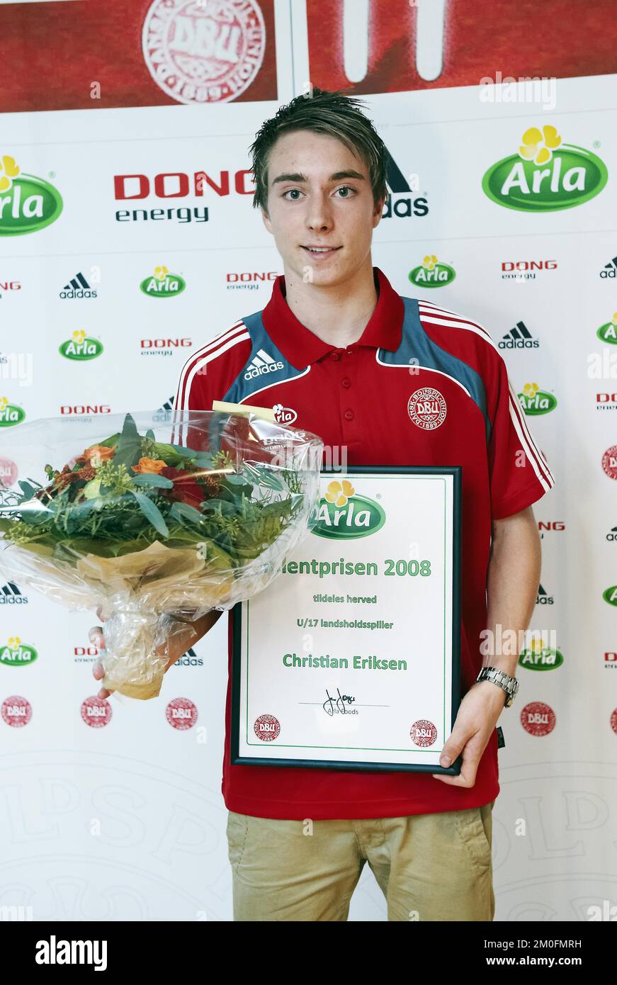 Christian Eriksen (right), from Ajax Amsterdam was proclaimed the Arla ...