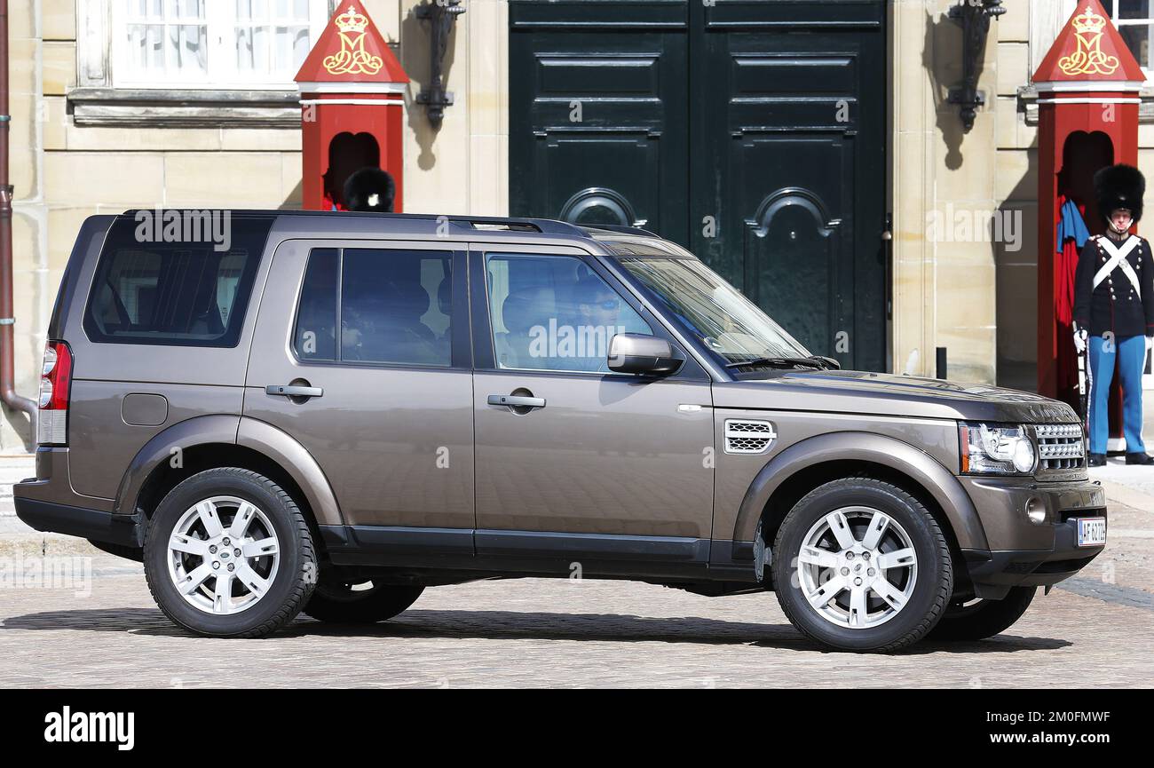Royal activity around Amalienborg Castle on the day of Princess ...