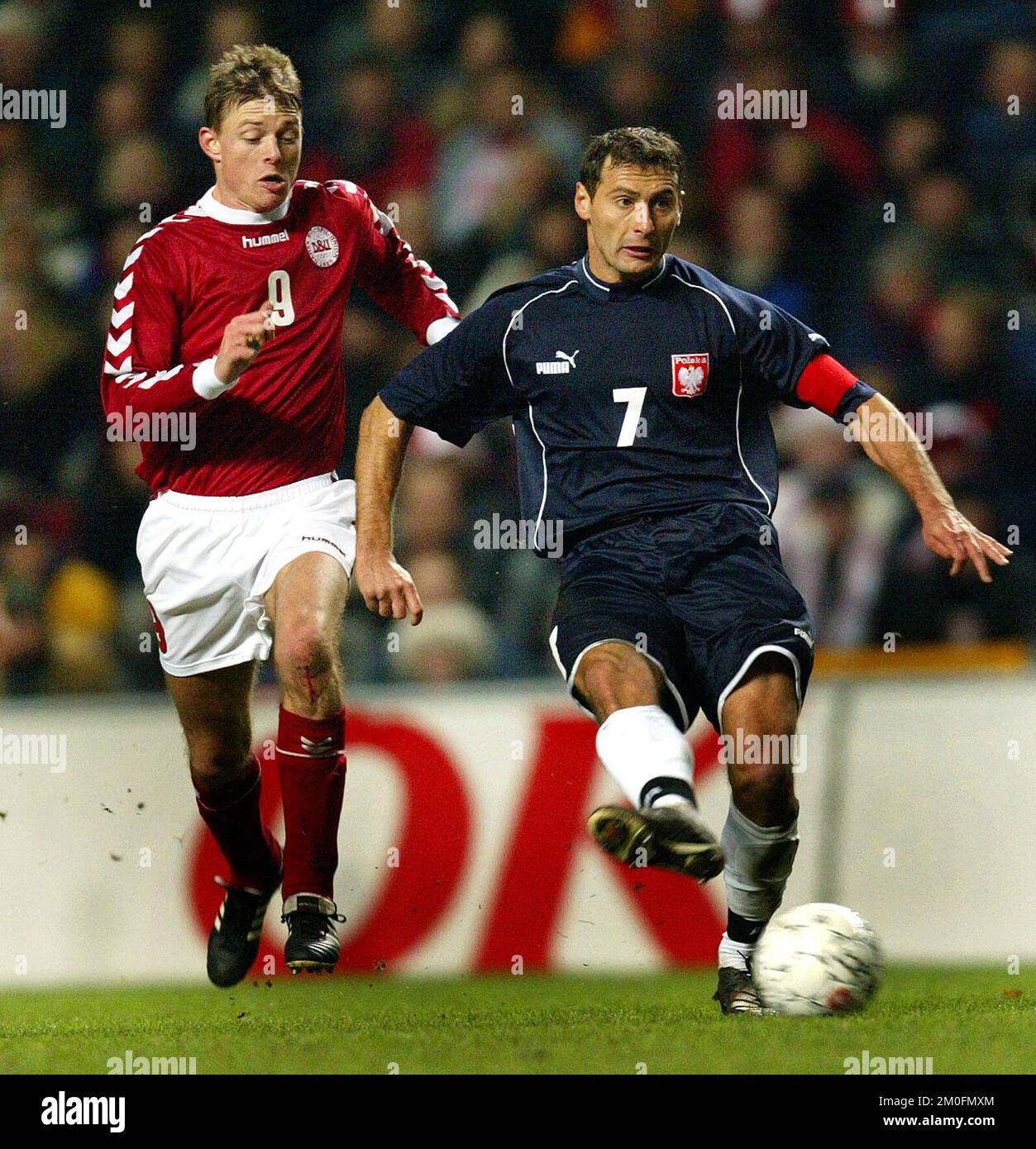 Parken Stadium in Copenhagen where Denmark won a friendly encounter 2-0 ...