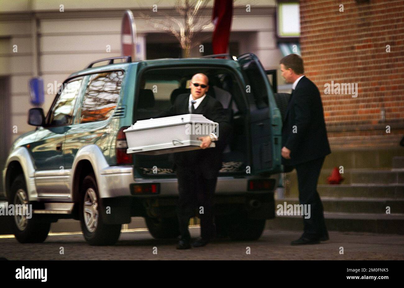 Stig Tofting buries his 22-day old son in rhus Church in Denmark ...
