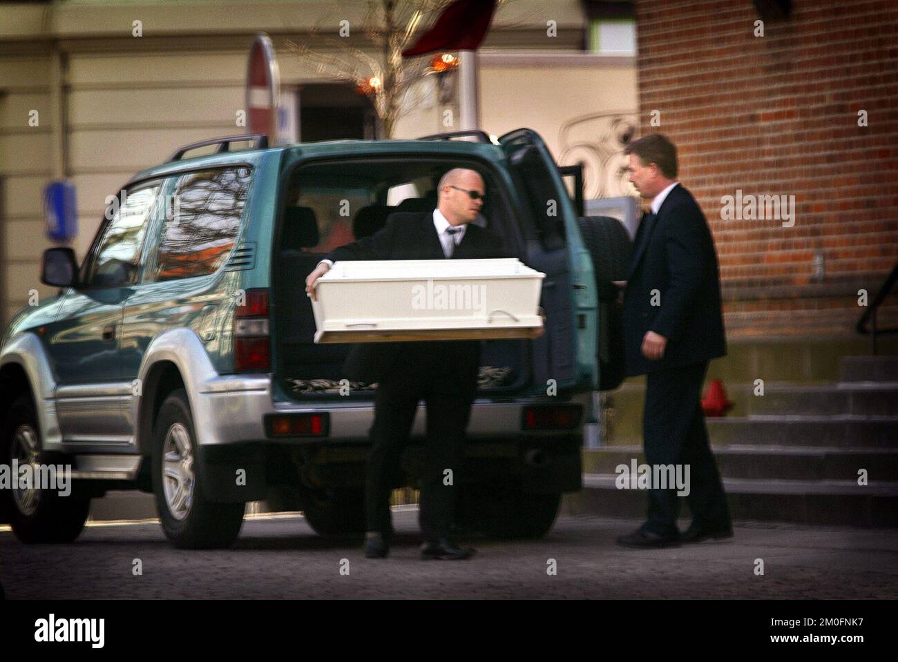 Stig Tofting buries his 22-day old son in rhus Church in Denmark ...