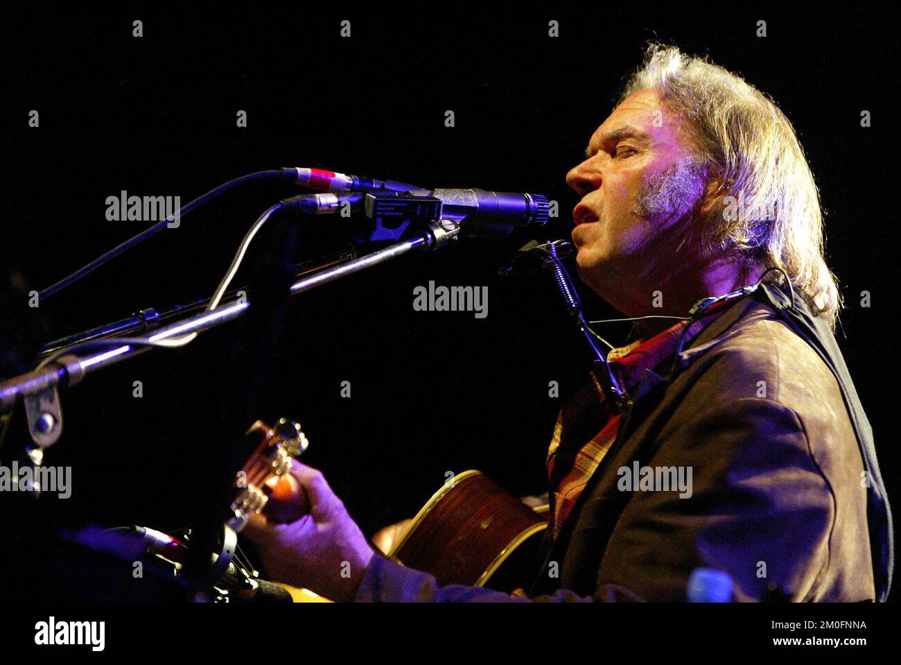 Neil Young in concert. The 57-years old artist played in 'Falconer' in ...