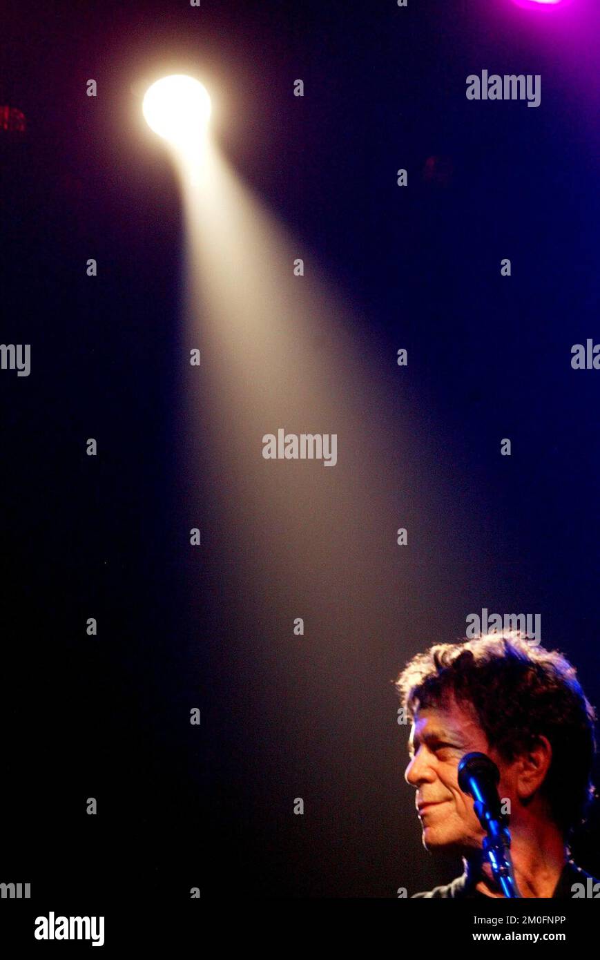 Lou Reed, the 61-year-old artist from Brooklyn, New York, in concert at ...