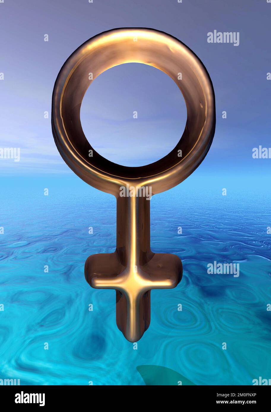 POLFOTO. Woman, Venus symbol, feminine Stock Photo - Alamy