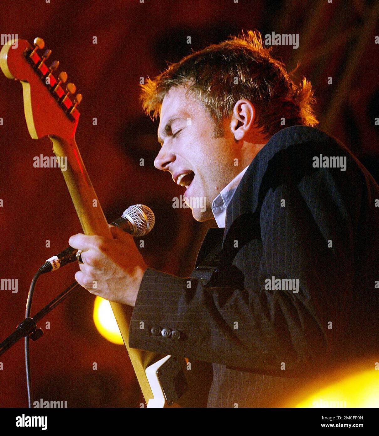 Damon Albarn from British band Blur performs on stage at the Roskilde ...