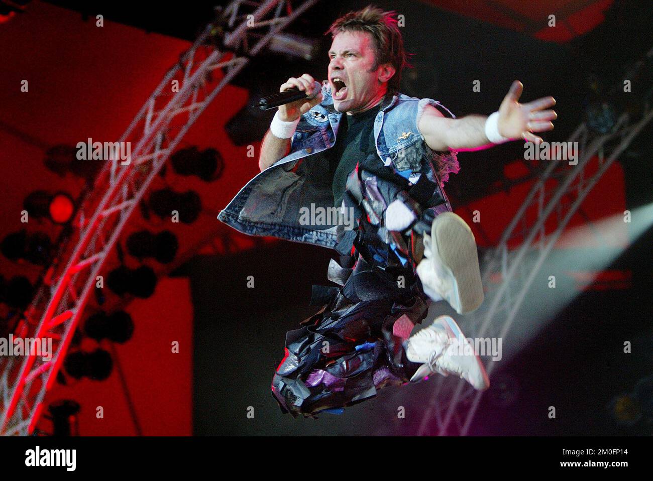 Bruce iron maiden at the roskilde festival 2003 hi-res stock ...